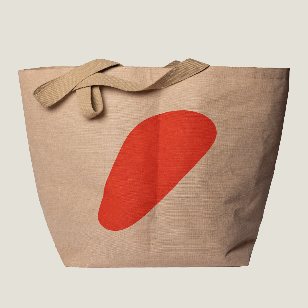 Strandtaske med logo – Informations BUTIK